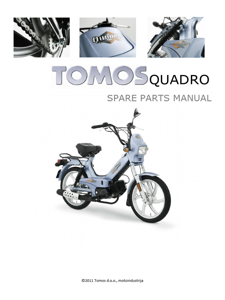 Tomos Quadro 25-EX Parts Manual | PDF | Carburetor | Vehicle Technology