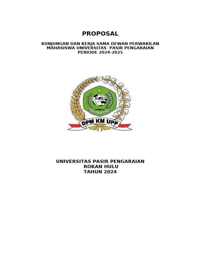 Kunjungan DPM Universitas Pasir Pengaraian 2024 | PDF | Karier ...
