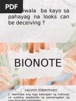 Bionote (Filipino) | PDF