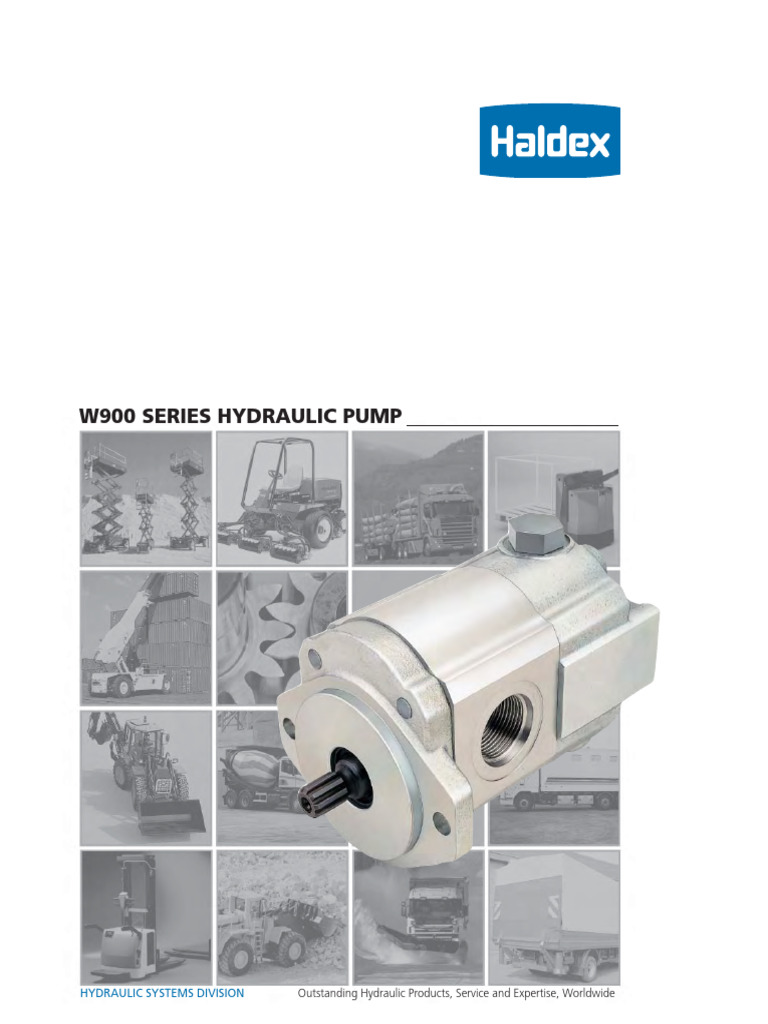 Haldex W900 Hydraulic Pump Overview | PDF | Pump | Mechanical Engineering