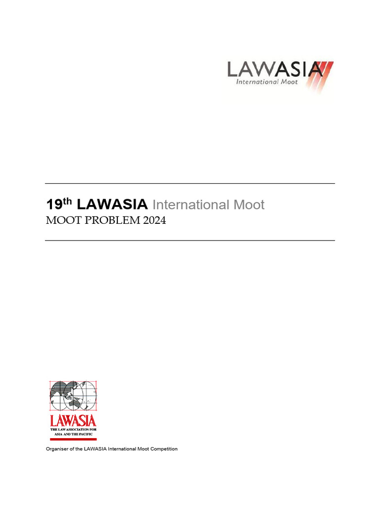 LAWASIA-Moot-Problem-2024-Final-dd-6.3.2024-merged | PDF | Palm Oil | Biodiesel