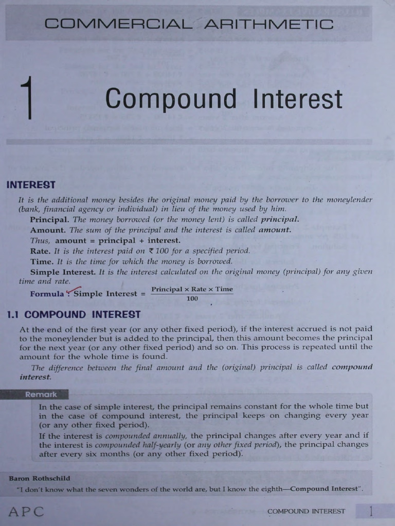 Chapter-01 Compound Interest | PDF