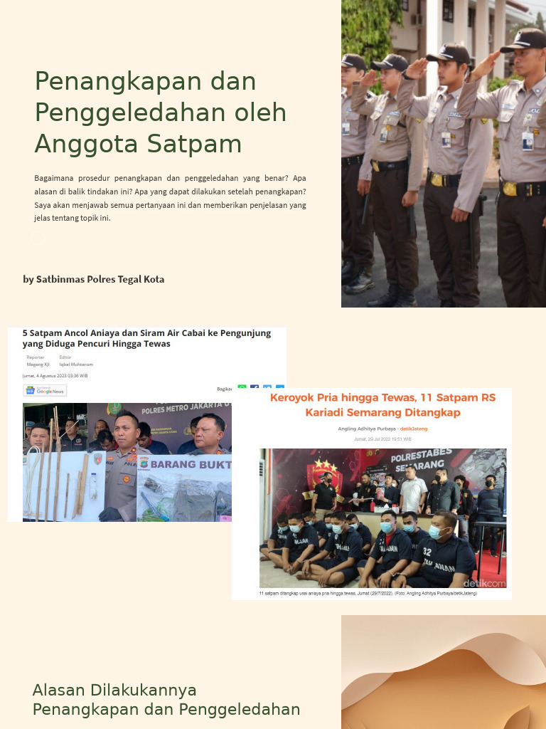 Penangkapan Dan Penggeledahan Satpam | PDF | Ilmu Sosial