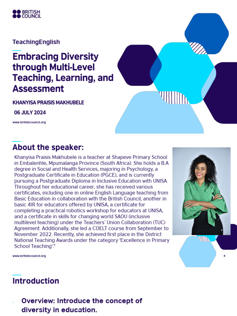 Tea - Event - Embracing Diversity Through Multi-Level Teaching Learning ...