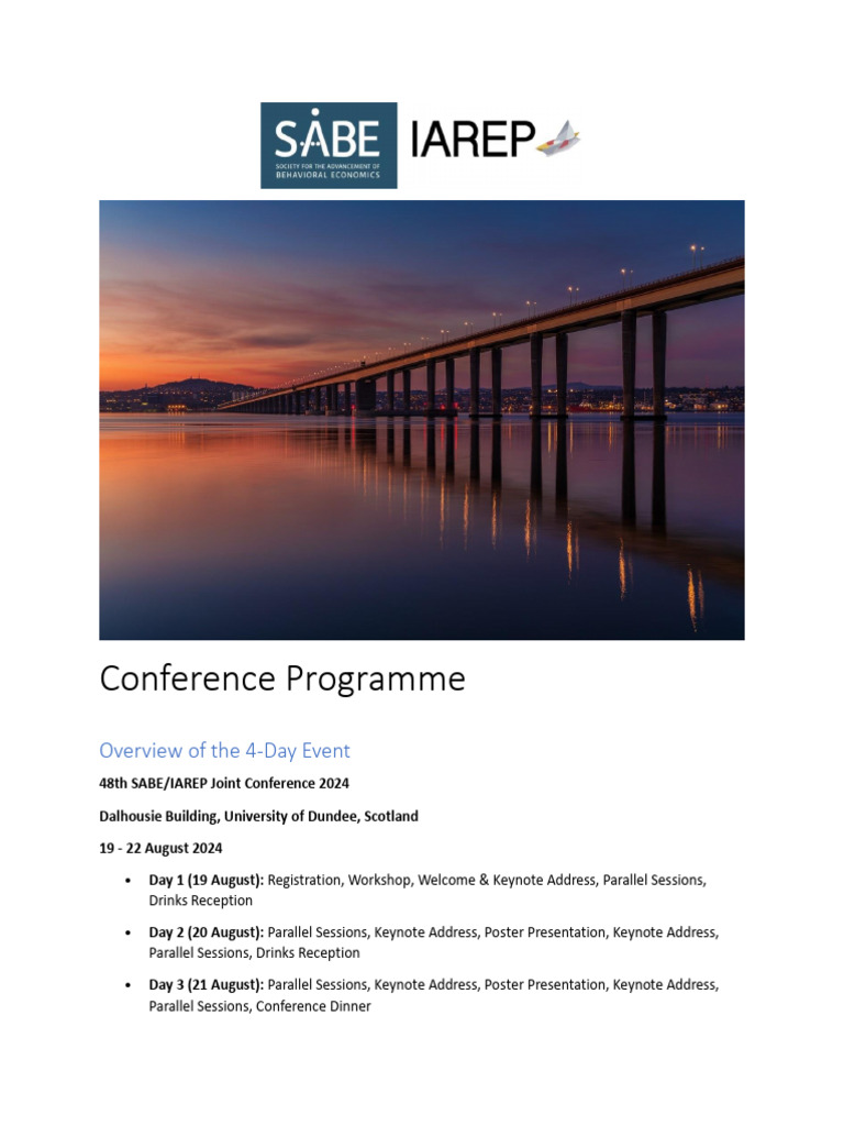 Conference Programme | PDF | Well Being | Behavioral Economics