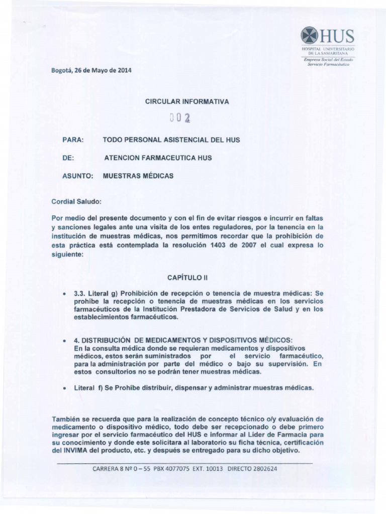 Circular Informativa 002 | PDF