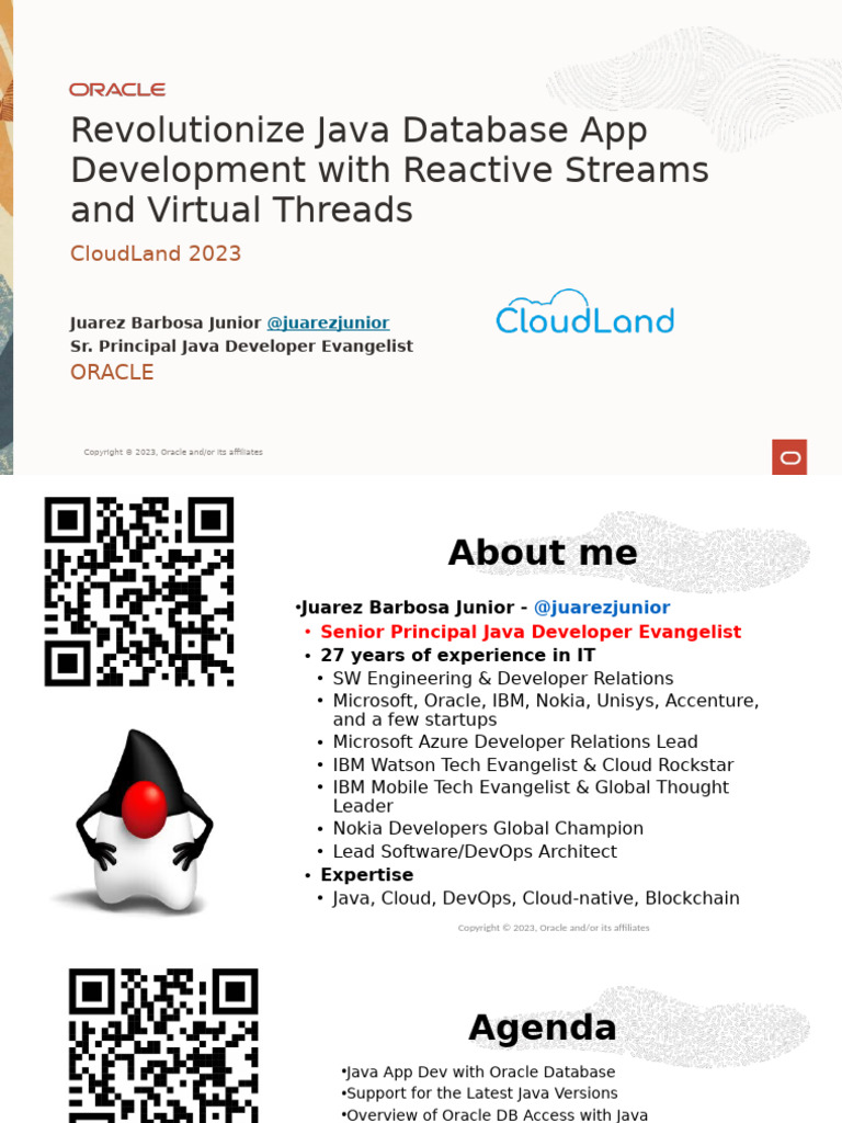 CloudLand-Revolutionize Java DB AppDev With Reactive Streams and Virtual Threads | PDF | Java ...