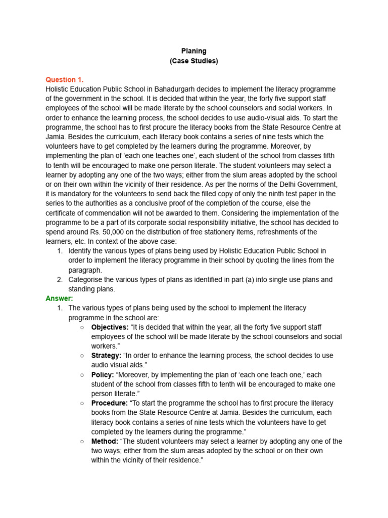 Planing (Case Studies) | PDF | Legal Tender | Indian Black Money