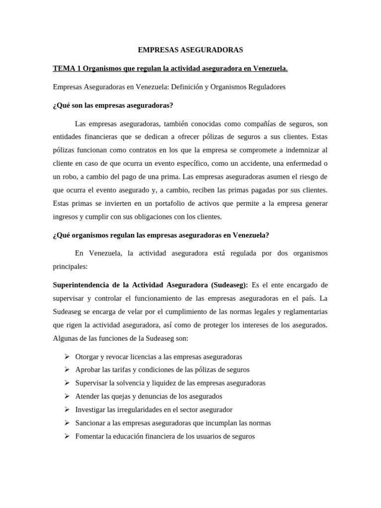 Empresas Aseguradoras Contabilidad Especializada | PDF | Seguro | Póliza de seguros
