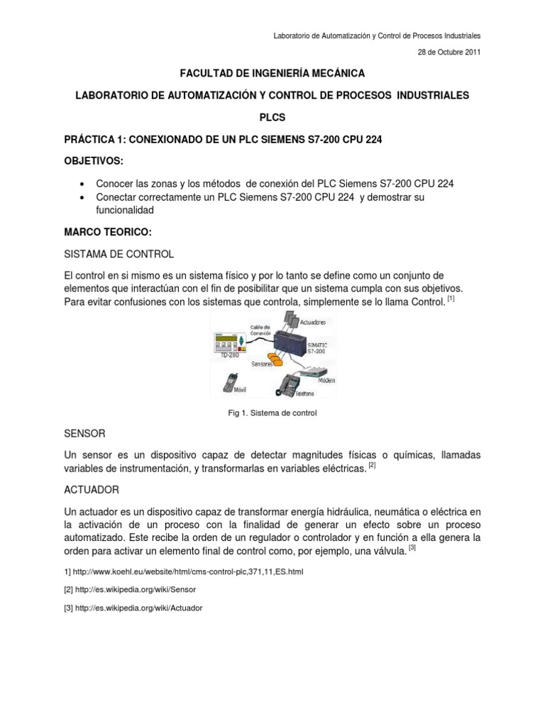 Laboratorio Plcs 1 Pdf Controlador Lógico Programable Ethernet