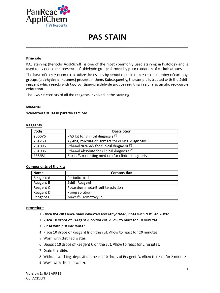Ce Ivd Instructions CEIVD15 en | PDF | Staining | Aldehyde