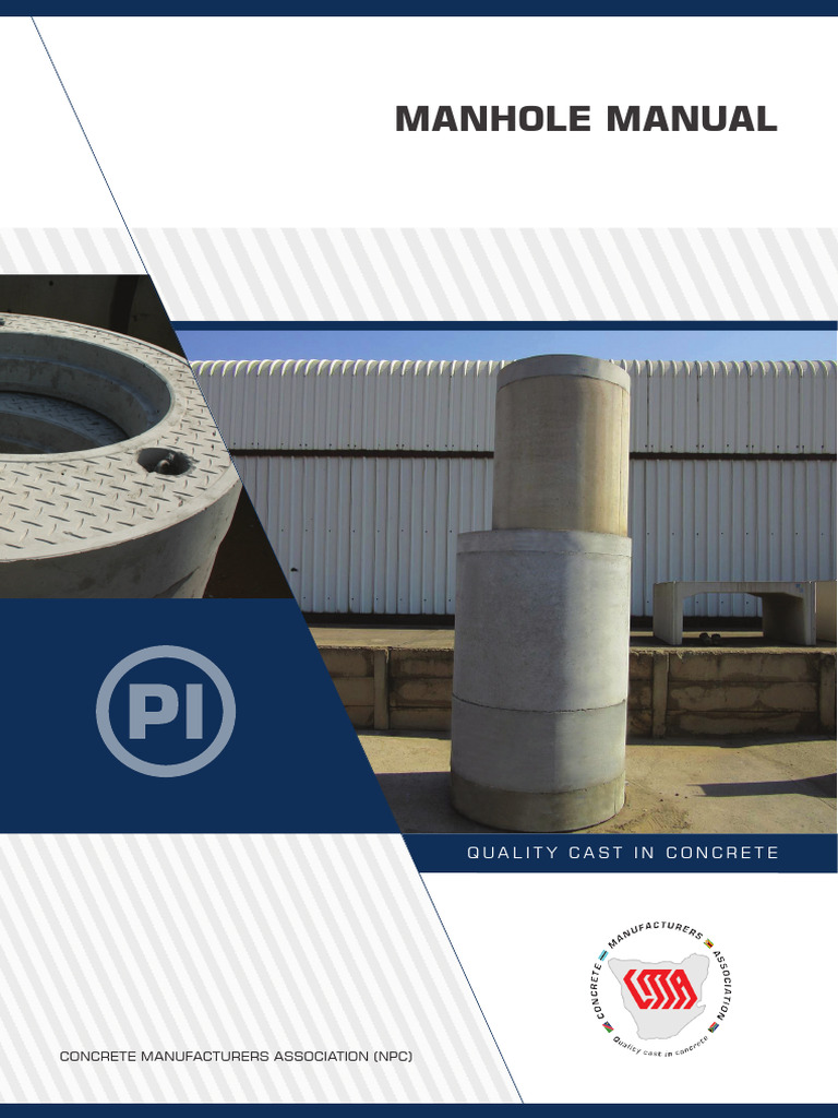 CMA Manhole Manual | PDF | Concrete | Pipe (Fluid Conveyance)