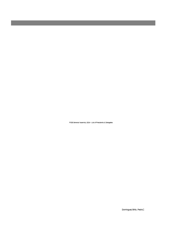 List of Member Federations Having Right To Vote at GA 2024 & List of ...
