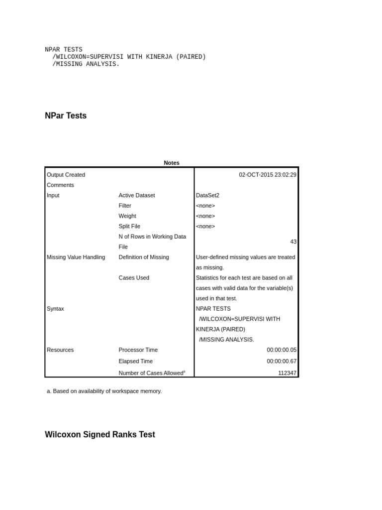 Uji Wilcoxon Pdf Statistics Computer Science 4760