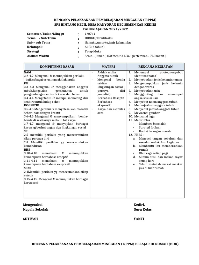 3.1B (RPPM 3-4 SMT 1) | PDF | Seni & Disiplin Bahasa