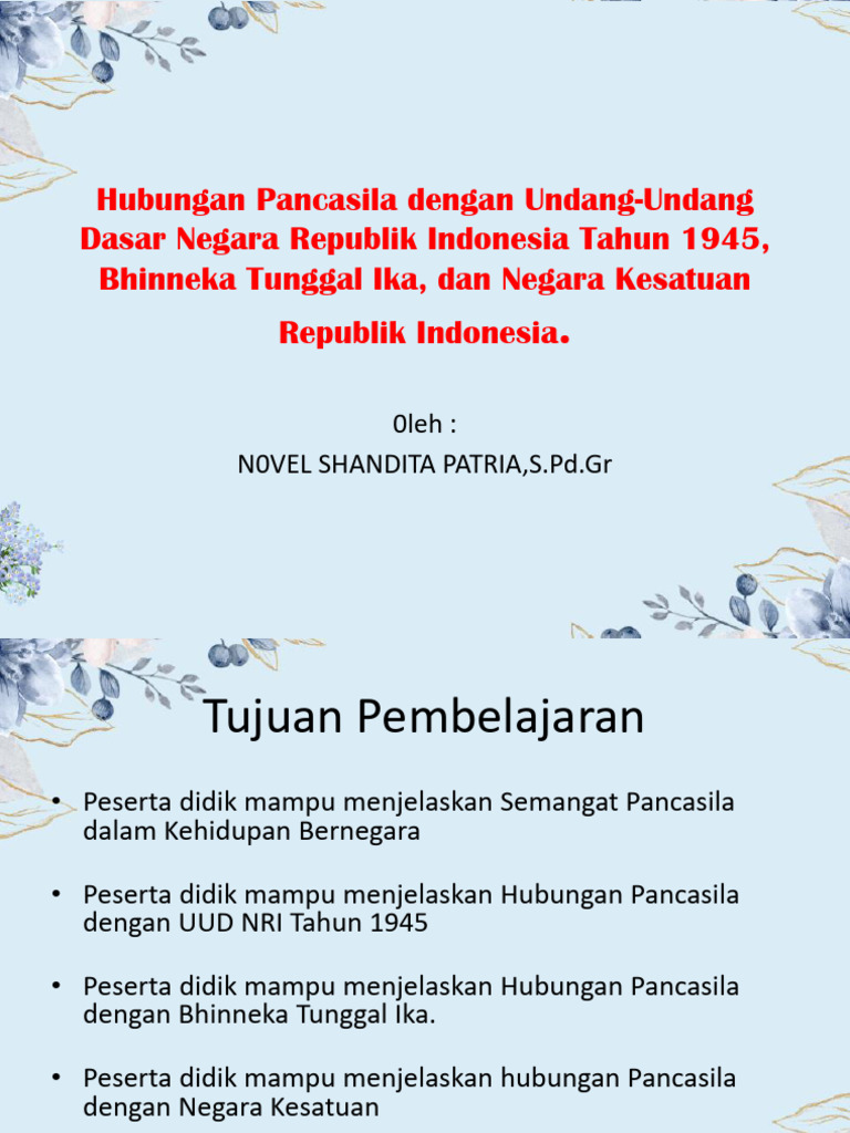 1 Hubungan Pancasila Dengan Undang-Undang Dasar Negara Republik ...