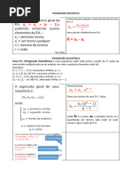 Resumo de Fórmulas de PA e PG | PDF | Sequência | Matemática elementar