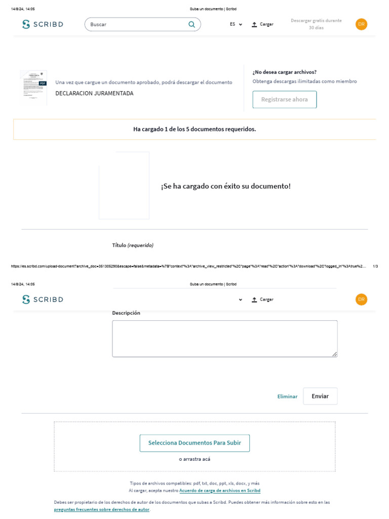 Suba Un Documento - 3 | PDF | Scribd