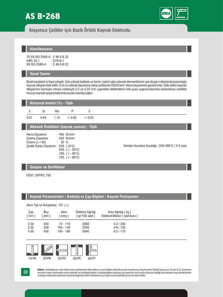 Askaynak As B 268 Teknik Tablo Pdf