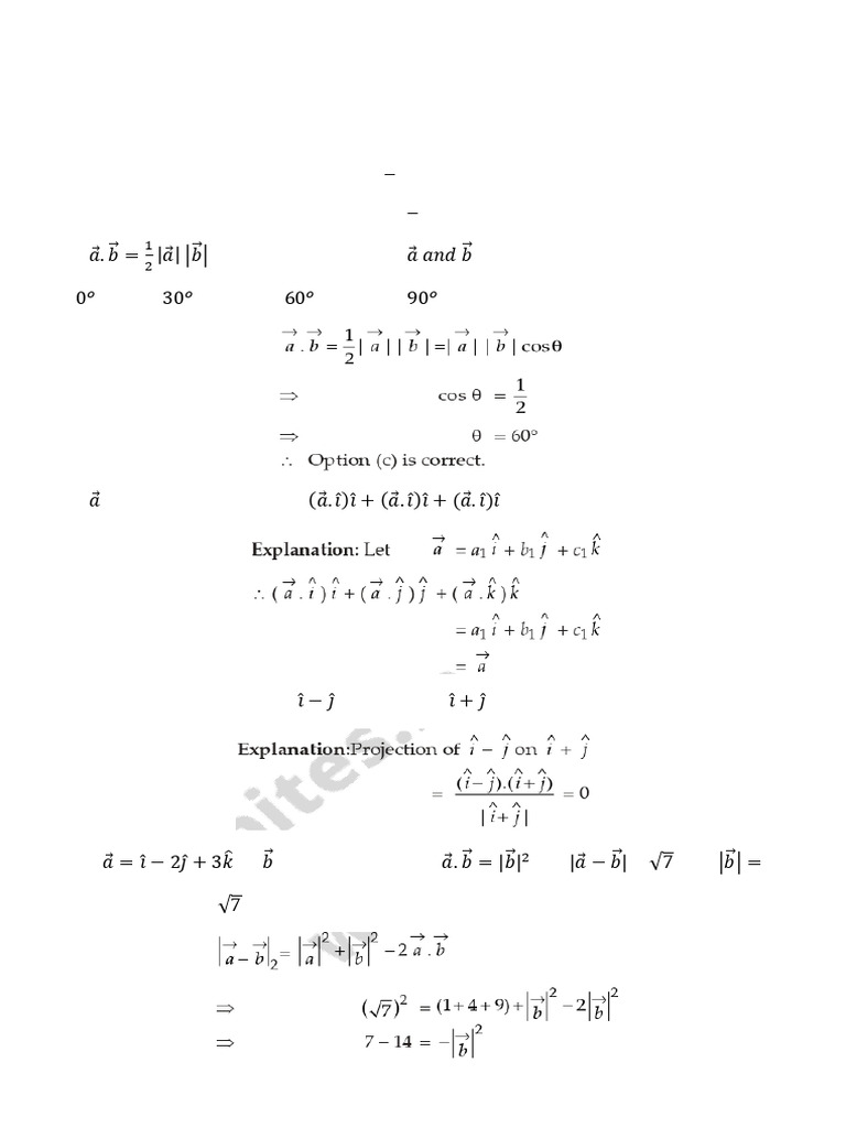 Vector Algebra | PDF | Euclidean Vector | Line (Geometry)