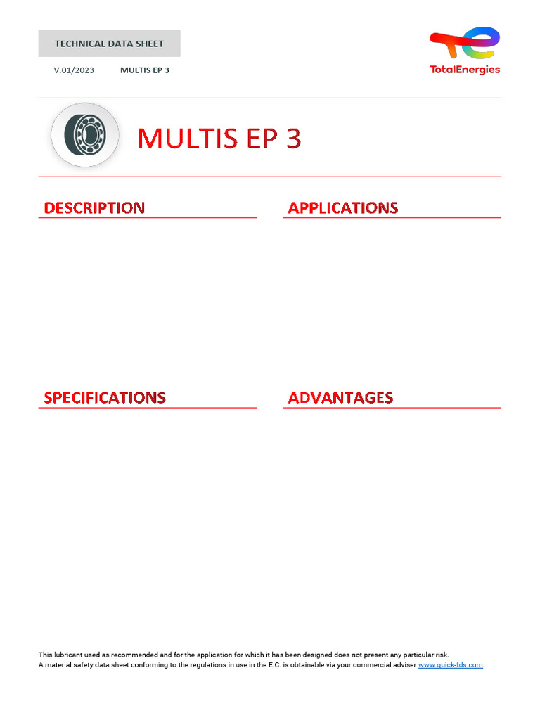 Multis Ep3 Tds | PDF | Materials