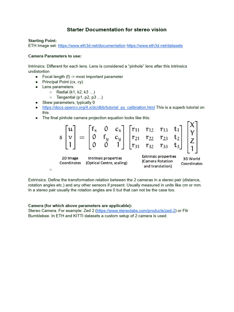 Stereo Vision Due Diligence | PDF | Stereoscopy | Computer Graphics