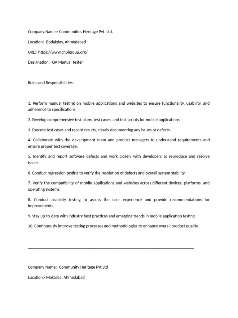 JD Qa | PDF | Software Testing | Mobile App JD Qa | PDF | Software Testing | Mobile App