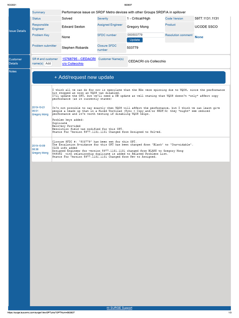 + Add/request New Update: 15768795 - CEDACRI C/o Collecchio | PDF | Information Technology ...