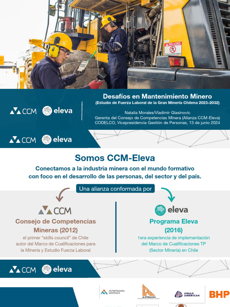 13.06.2024 PPT Mantenimiento Alianza CCM-Eleva - VP GP Codelco | PDF | Economias