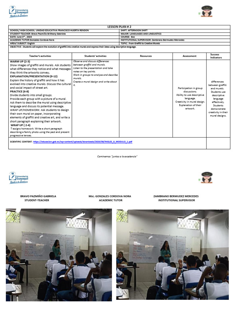 8vo From Graffiti To Creative Murals | PDF | Linguistics | Liberal Arts Education