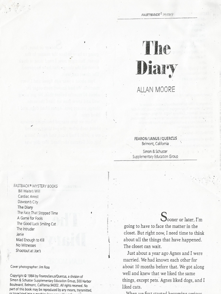 The Diary-Allan Moore | PDF