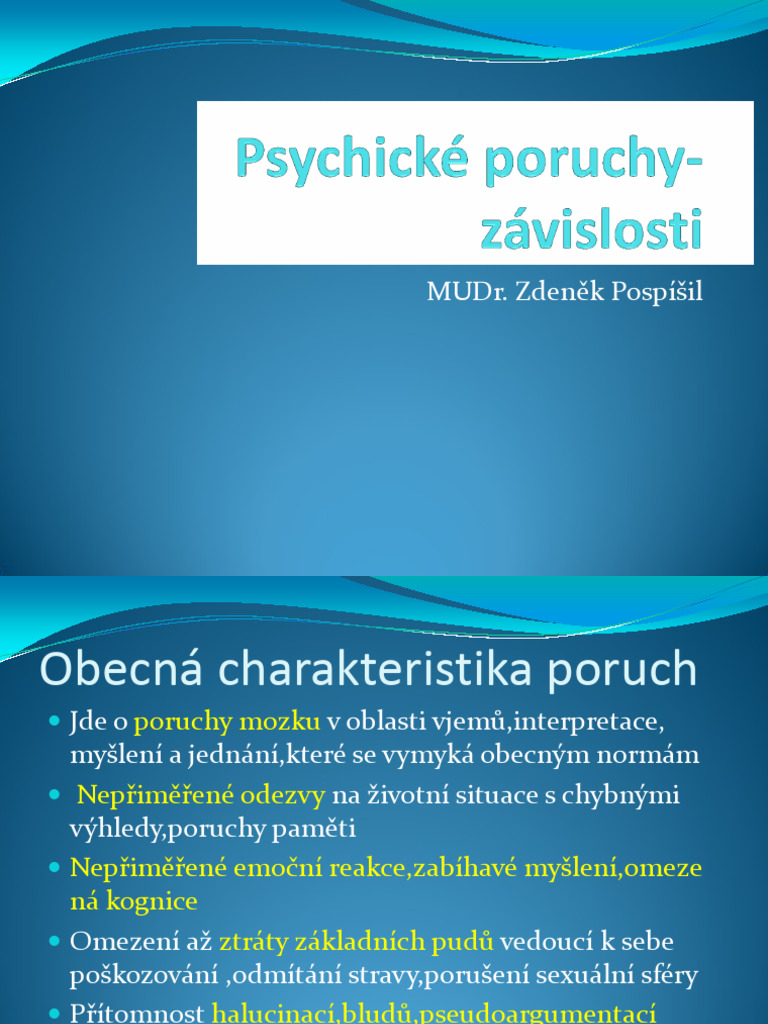 Psychiatricke Poruchy | PDF