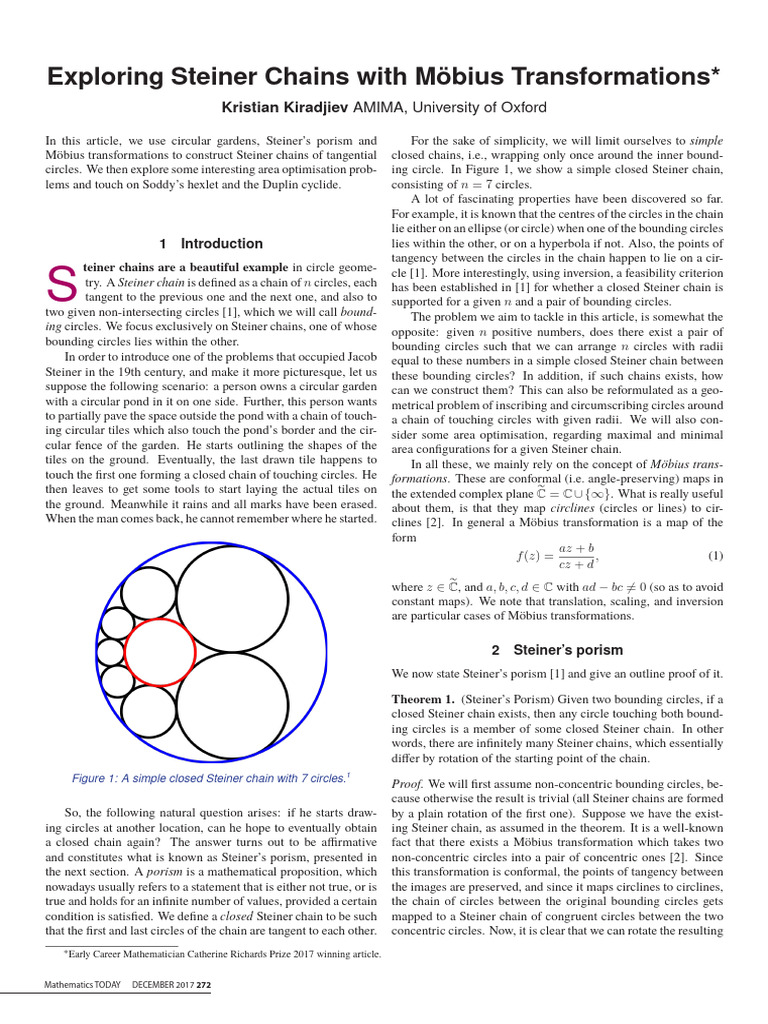 Exploring SteinerTransformations | PDF | Classical Geometry ...
