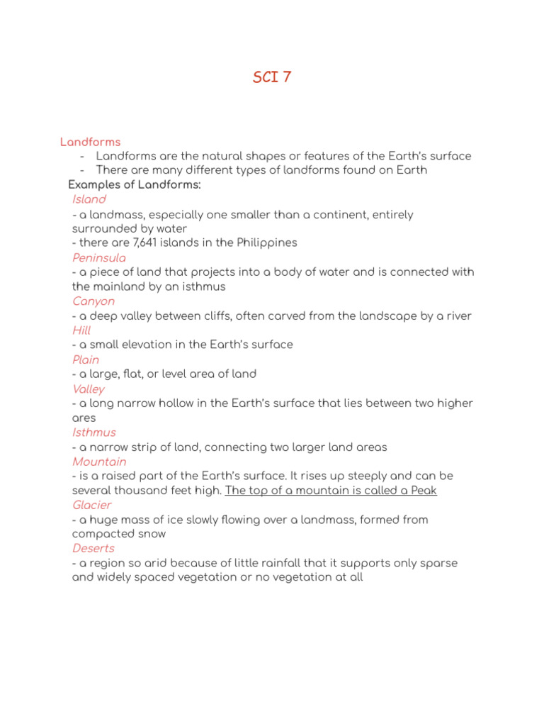 Sci 7 | PDF | Soil | Earth