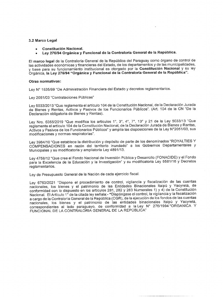 Marco Legal CGR | PDF