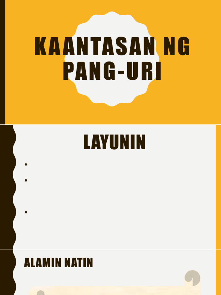 Kaantasan NG Pang-Uri | PDF