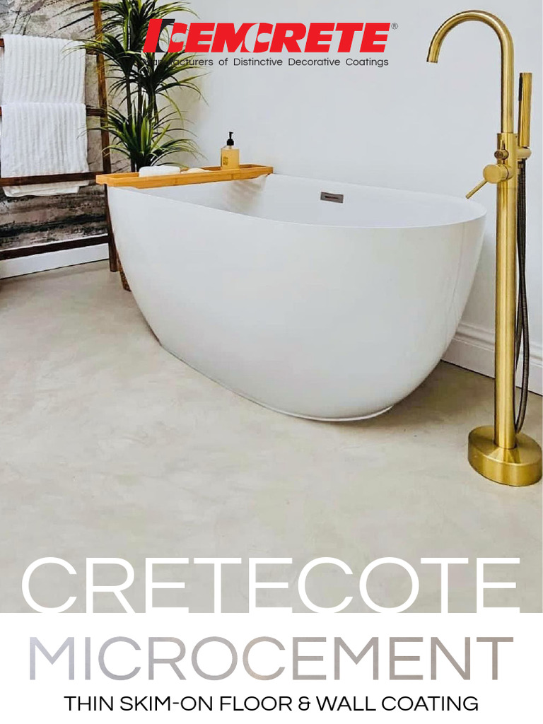 CreteCote: Versatile Microcement Solutions | PDF | Coating | Plaster