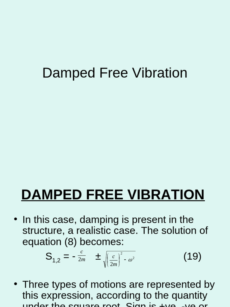 Dynamics of Structures - 2 | PDF | Oscillation | Damping