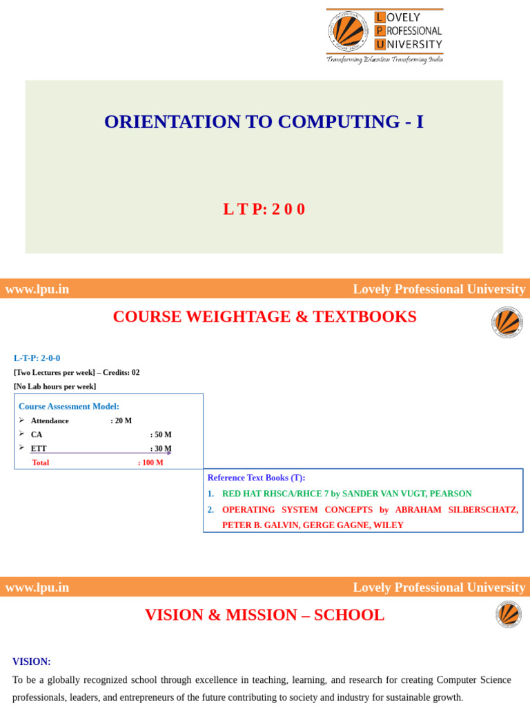 Zero Lecture CSE111 | PDF | Operating System | Engineering