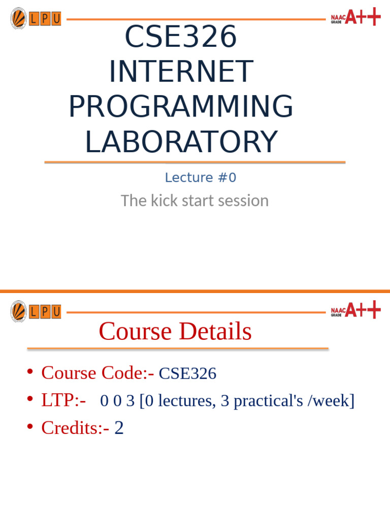 Lect0 CSE326 | PDF | Html Element | World Wide Web