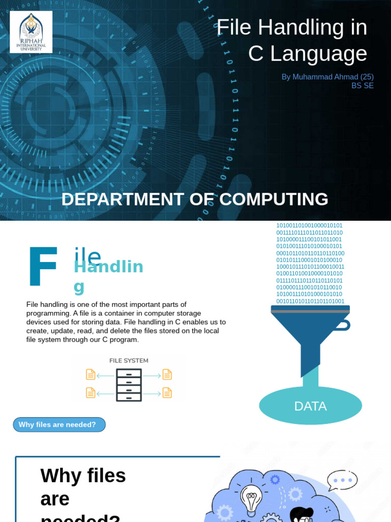 File Handling in C | PDF | Computer File | Filename