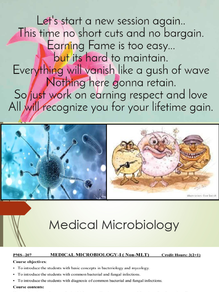 Lecture 1; Introduction to Microbiology-1 | PDF | Microbiology ...