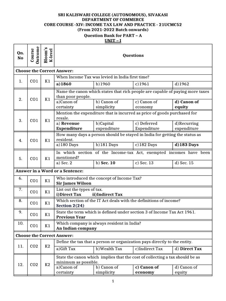 Income Tax Law and Practice | PDF | Taxes | Income