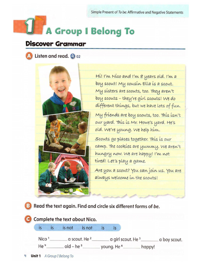 Verb To Be Booklet | PDF