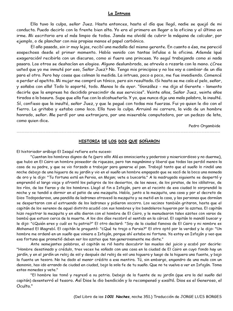 Textos para Verbos | PDF