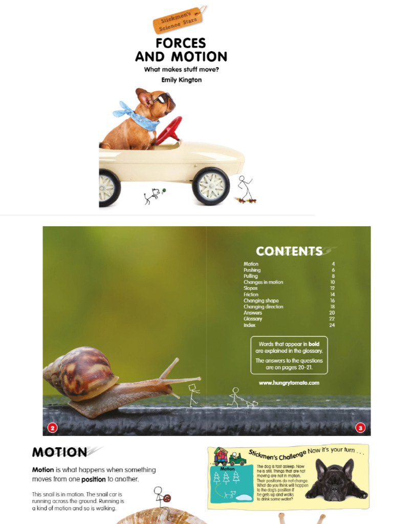 Force and Motion Book | PDF