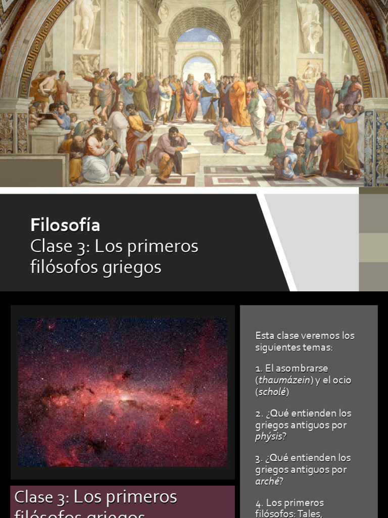 Filosofía-Clase 3 - Los Primeros Filósofos Griegos | PDF | Filosofía ...