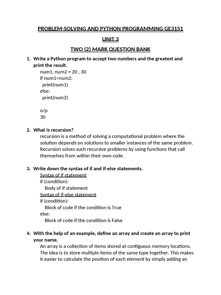 PYHTON BASICS{PT 2} | PDF | Control Flow | Function (Mathematics) PYHTON BASICS{PT 2} | PDF | Control Flow | Function (Mathematics)