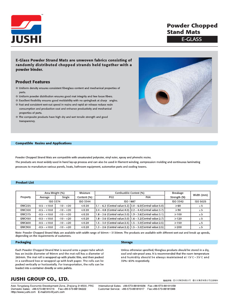 Ficha Tecnica Mat JUSHI | PDF