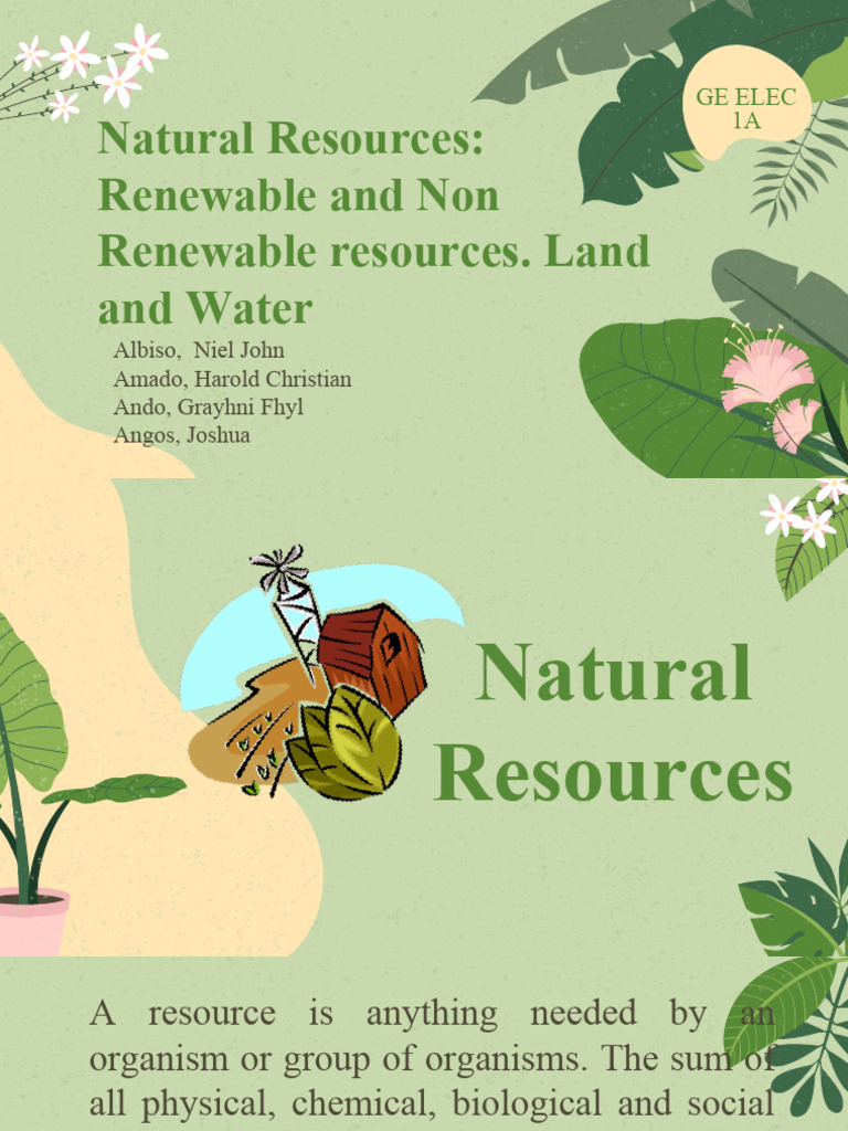 Lesson 2 - Renewable and NonRenewable Resources | PDF | Soil | Water ...